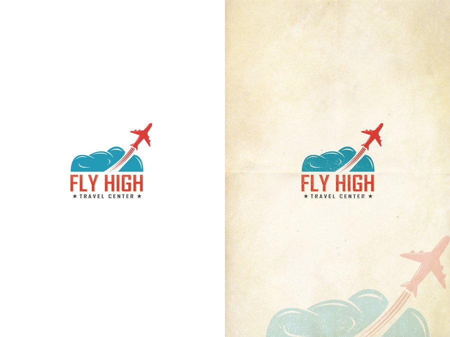 Create an outstanding logo for travel agency called Fly High. | Logo ...