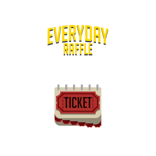 Create a logo for a modern Raffle app, where users can win daily prizes ...