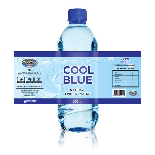 Bring modern new life to our Spring Water label | Product label contest