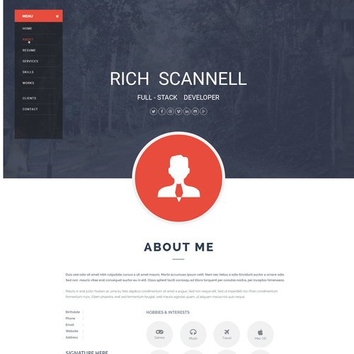 Personal website landing page Software Developer | Landing page design ...