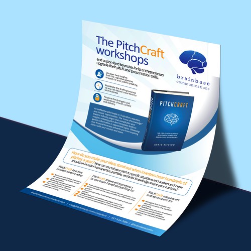 Design a One-Pager for a Startup Pitch Workshop | Postcard, flyer or ...