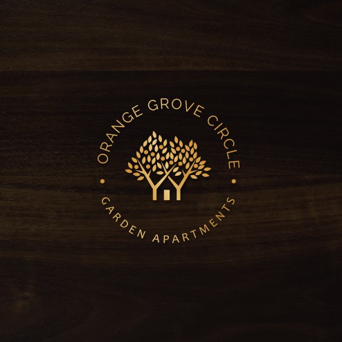 Design a Mid-Century Modern logo for "Orange Grove Circle" luxury ...