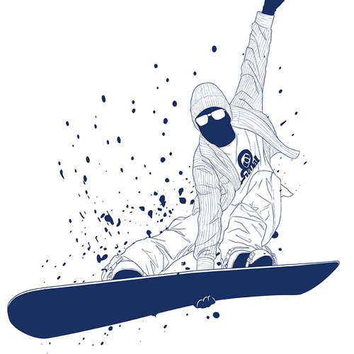 Snowboard grab drawings needed! | Illustration or graphics contest