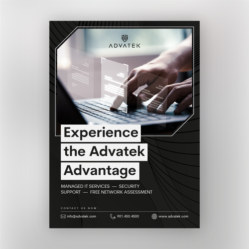 Designs | Sleek and modern newspaper ad for IT service Company ...