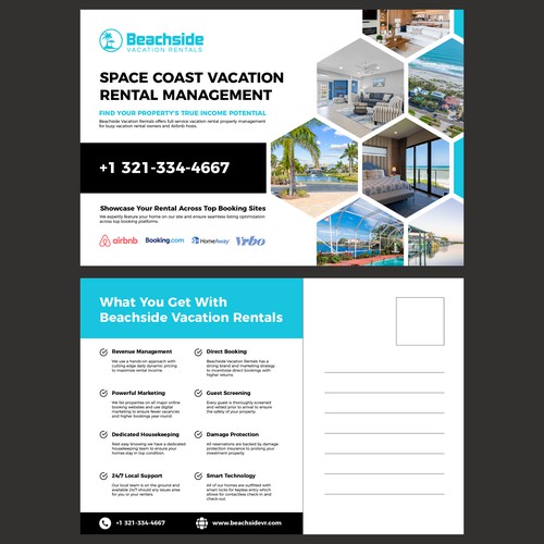 Designs | Design a Vacation Rental Management Postcard - Appeal to Property Owners | Postcard ...