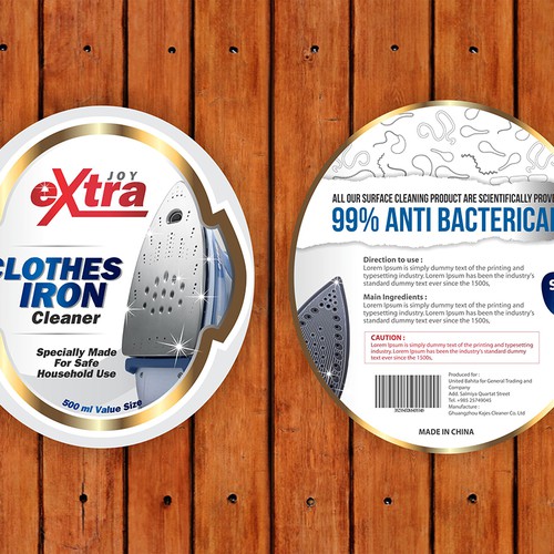 Designs | Design a capturing & informative label for a quirky cleaning ...