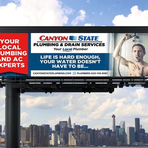 Designs | Fun Billboard Project For Plumbing Company! ~ Get Creative ...