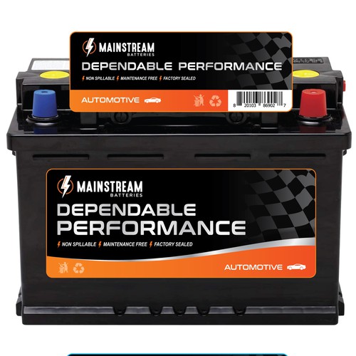 Design a professional automotive battery label | contest di packaging ...
