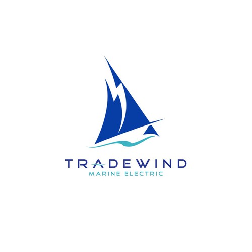 Design a logo depicting wind/waves for TradeWind Marine Electric ...