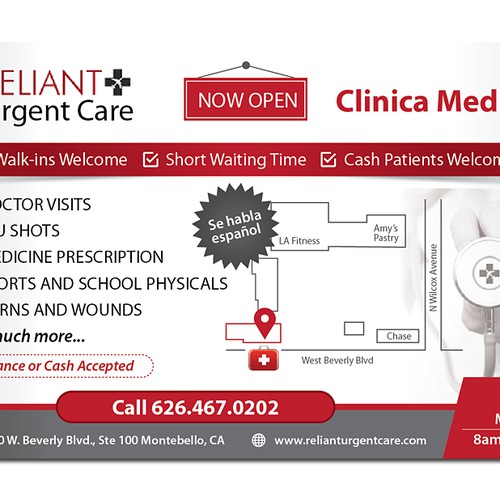 Urgent Care flyer | Postcard, flyer or print contest