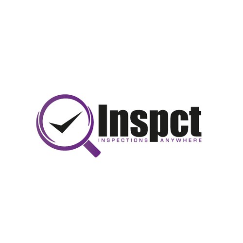Create for us a modern "inspection" logo for Inspct, the "Inspections ...