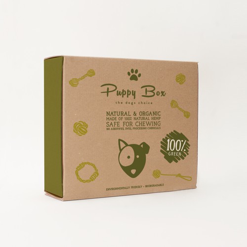 Hemp Rope dog toys packaging design | Product packaging contest