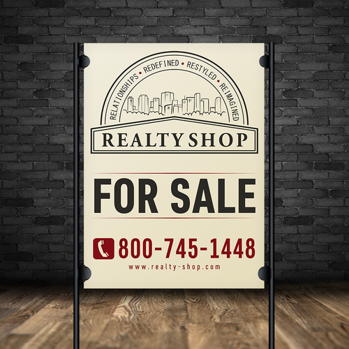 Savy Realtestate firm needs a creative and stand out sign! | Signage ...