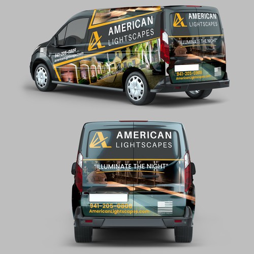 Designs | Sharp Van Wrap for Outdoor Lighting Service | Car, truck or ...