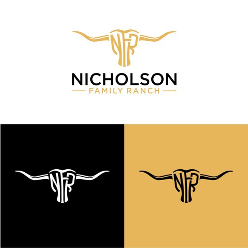 Designs | Rustic Bullhead outline for a ranch logo with NFR in the ...