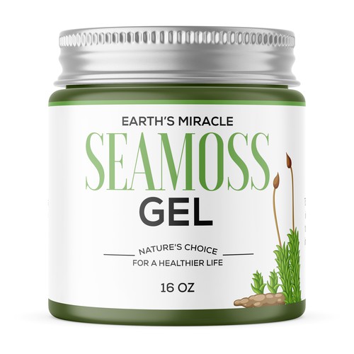 Designs | Design a Label for our Sea Moss Gel Product | Product label ...