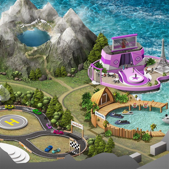 Design a cool map for a new adventure game | Illustration or graphics ...