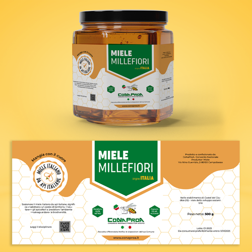 Designs | Miele Italiano da Api Italiane | Product packaging contest