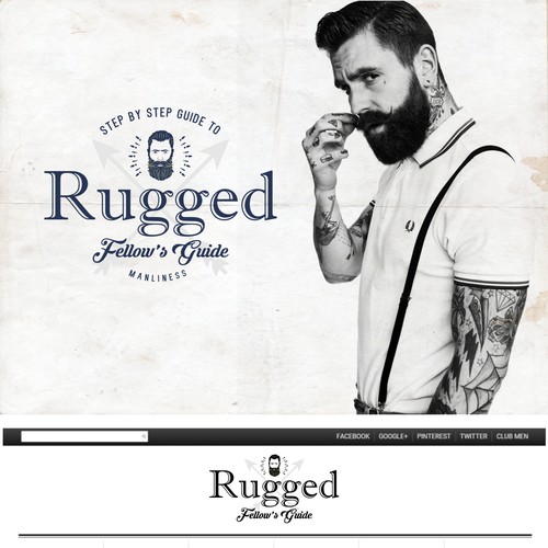 A manly, rugged, and tough logo with a touch of refined vintage ...