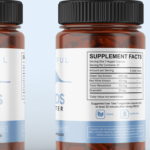 Designs | Clean, modern label for supplement helping cure blindness ...