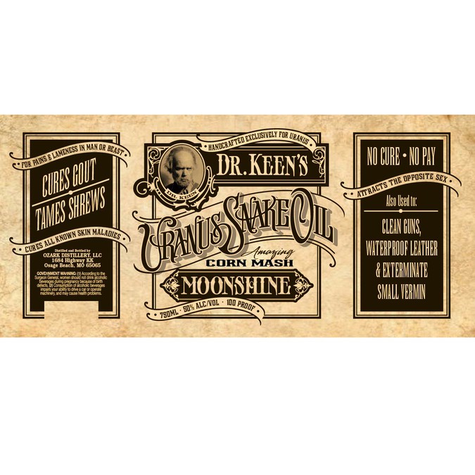 Uranus Snake Oil Label Design | Product packaging contest