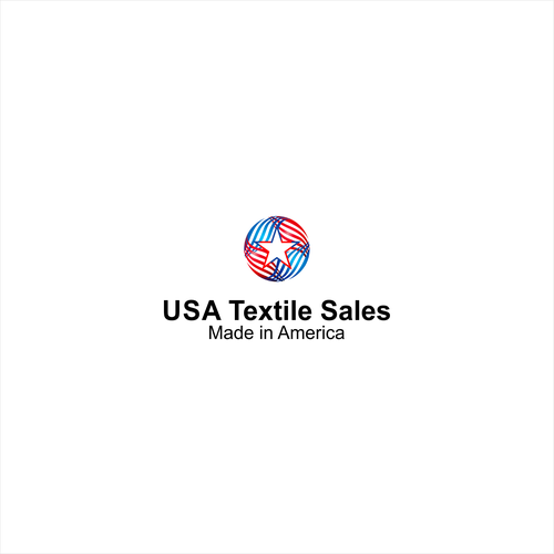 USA Textile Sales, Made in America logo with illustration artwork ...