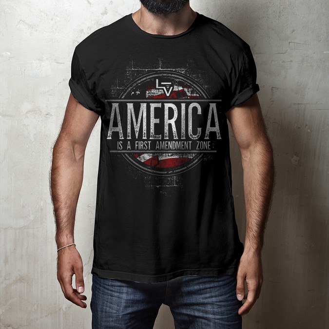 Retro First Amendment T-Shirt design needed for a good cause! | T-shirt ...
