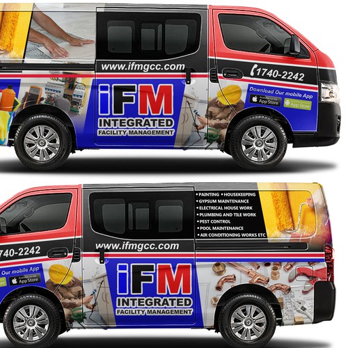 CREATIVE DESIGN FOR VAN (QUICK HOME MAINTENANCE TEAM)) | Car, truck or ...