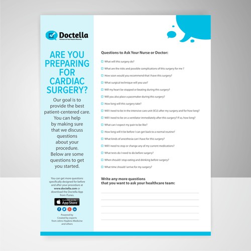 Design Patient-Centered Leaflet Template for Start-up | Postcard, flyer ...