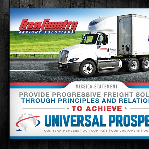 Capture CrossCountry's vision and culture in a mission statement poster ...