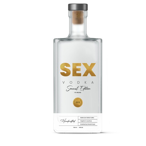 Designs | Sensual Evocative X rated (R18) Vodka | Product label contest