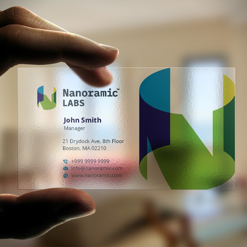 Business card for emerging nanotechnology company | Business card contest