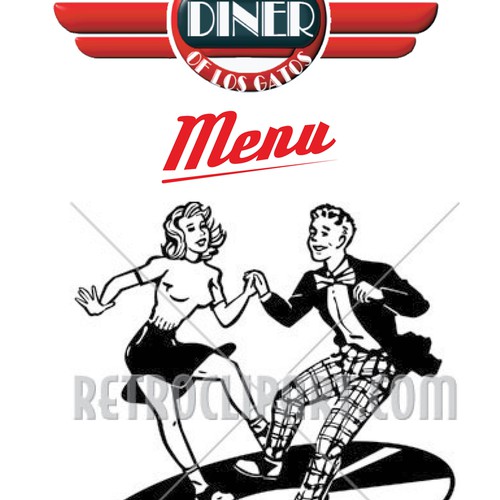 Designs | Create a 50's themed restaurant menu with cover. | Menu contest