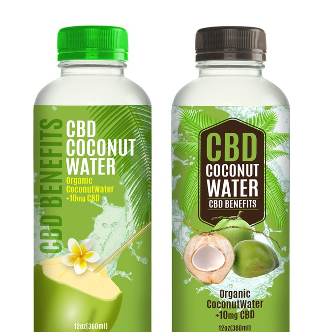 Coconut Water Label for Cannabis Company | Product label contest