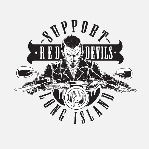 Red Devils Motorcycle Club T-Shirt Design (HARDCORE!) | T-Shirt Wettbewerb