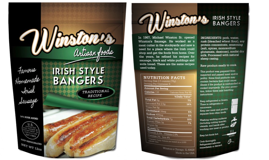 Create the next product packaging for Winston Sausage | Product ...