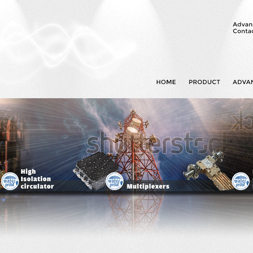 High Tech (RF Components manufacture) banners for Defense Aerospace ...