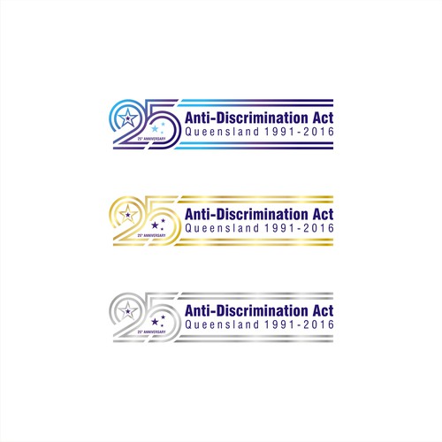 Create a sophisticated logo to commemorate 25 years of anti ...