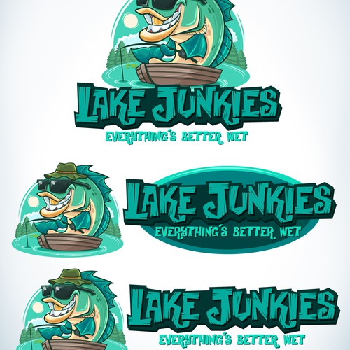 Design a fun fish logo for Lake Junkies | Logo design contest