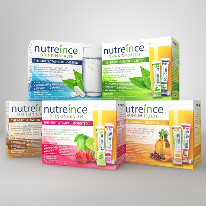 Redesign Our Patented Multivitamin Drink Mix | Product label contest