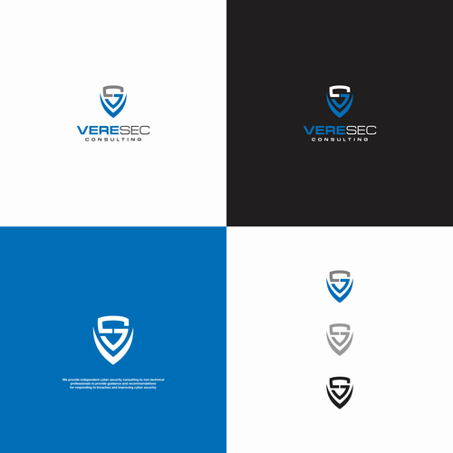 I want a clean/simple strong logo for my independent cyber security ...