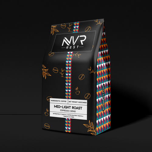 Designs | Modern Coffee Bag Design - NVR REST Coffee Co. | Product ...