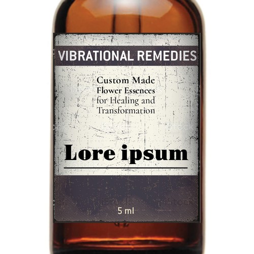 Design a bottle label for a flower essence company | Product label contest