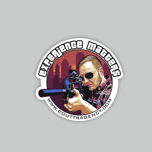 Designs | Cartoonish Die Cut Sticker for a Firearms Marketing Agency ...