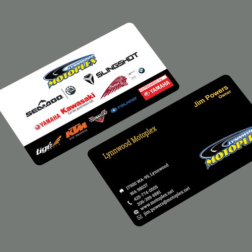 Business Card Design for Powersports Dealership | Business card contest