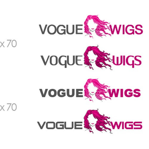 Chic, High-Fashion Logo Design for a Wigs / Hair site (Voguewigs.com ...