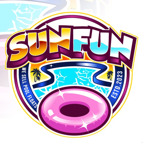 Designs | We need a Logo Design for Our Pool Float Company - SunFun ...