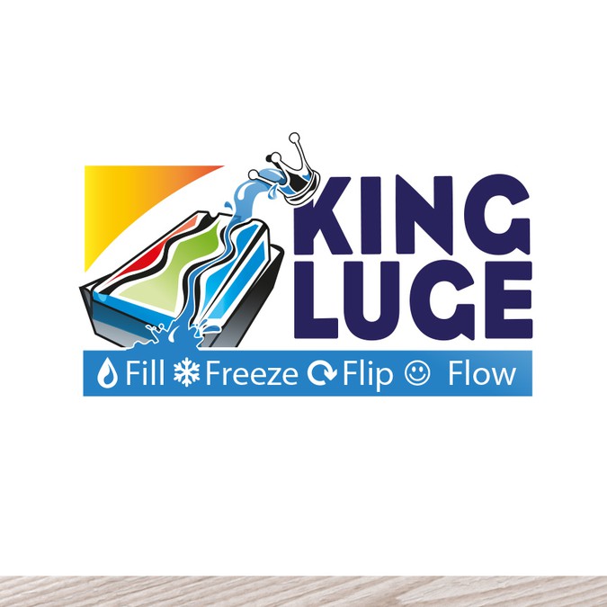 King Luge Logo Contest - #1 Reusable Mess-Free Ice Luge Party Mold ...
