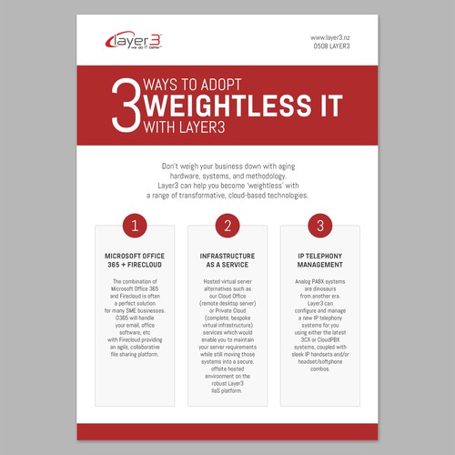 Layer3 Cloud Flyer | Postcard, flyer or print contest