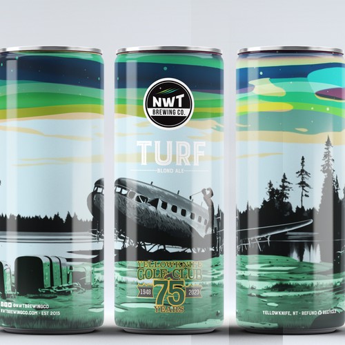 Designs | Beer can label for a collaboration beer with a golf course ...